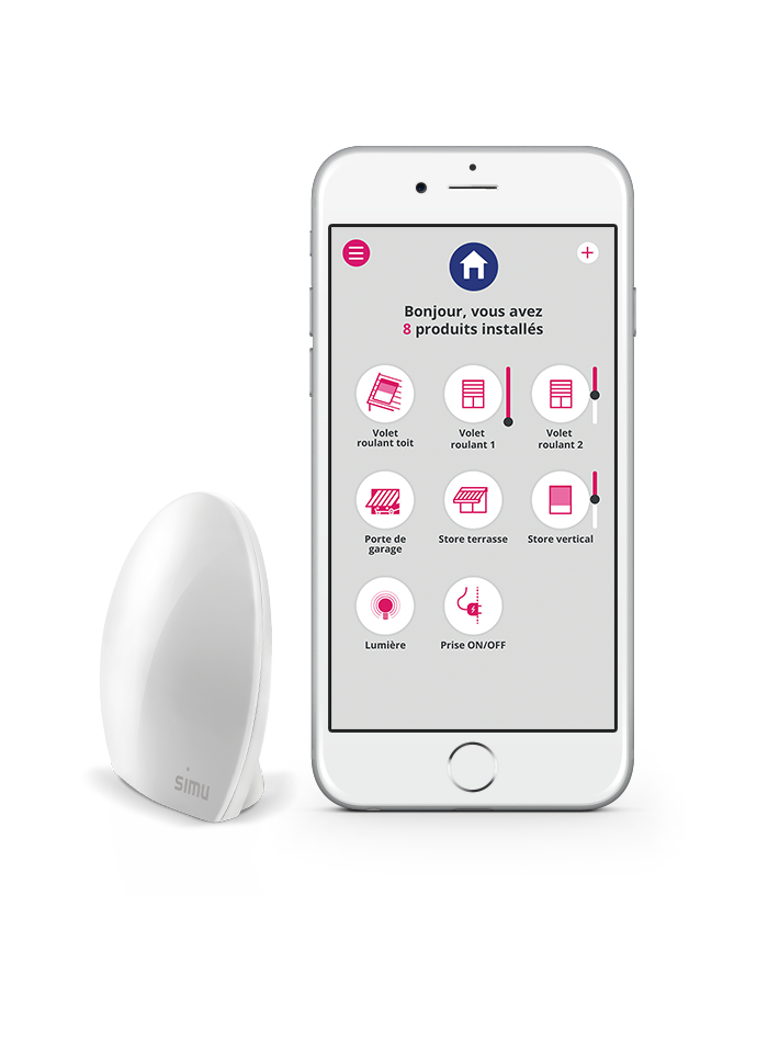 Livein2 box connectée SIMU | Pilotez vos volets roulants par smartphone